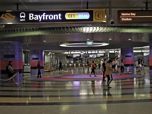 Riding the MRT Subway System in Singapore